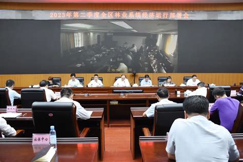 自治区林业局召开2023年第二季度全区林业系统经济运行部署会 行业资讯 广西林控互联网平台有限公司