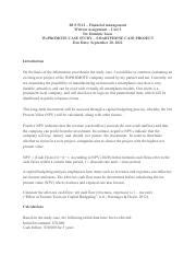 Written Assignment Unit Bus Pdf BUS Financial Management Written Assignment