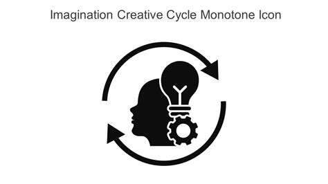 Imagination Creative Cycle Monotone Icon In Powerpoint Pptx Png And Editable Eps Format Ppt