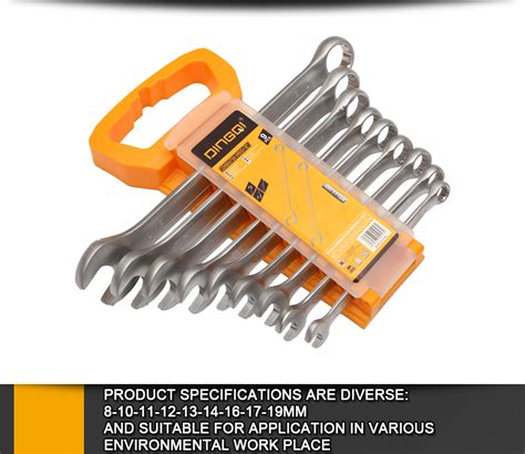 Dingqi 고품질 9pcs 조합 렌치 도구 세트 의 고품질 Dingqi 고품질 9pcs 조합 렌치 도구 세트