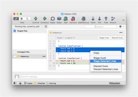 Git Tip How To Stage A Hunk Of Code Via The Command Line