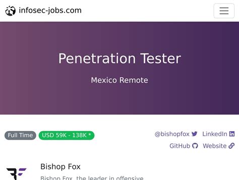 Hiring Penetration Tester Remote Rinfosecjobs