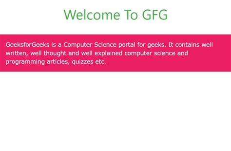 w3 css colors geeksforgeeks