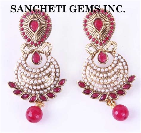 Colored Stones Imitation Earring At Best Price In Delhi Id 1329161