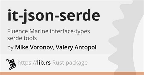 it json serde 无监管金融在 Rust Lib rs