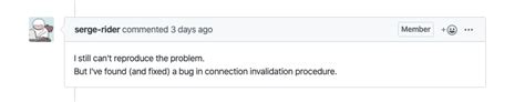 connection invalidation fails when using ssh tunnel · issue 7958