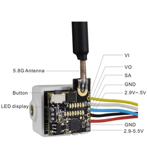 Turbowing Cyclops Mini 5 8g 25mw 48ch Aio Fpv Camera Vtx Transmitter Combo Support Smart Audio