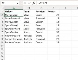 Excel VLOOKUP From Multiple Columns With Only One Return