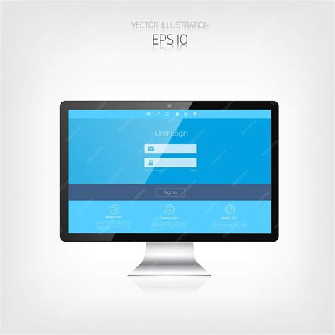 Premium Vector Responsive Web Design Adaptive User Interface Digital Devises Monitor Web Site