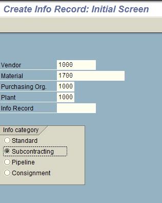Logistics In SAP Subcontracting Process In SAP