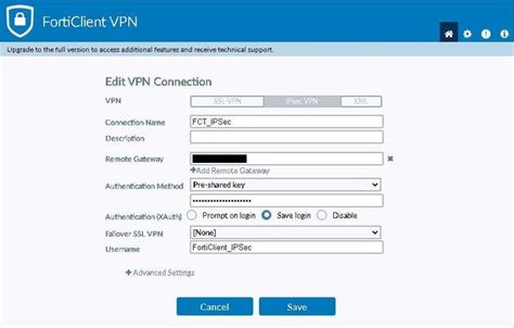 Technical Tip How To Configure Forticlient Ipsec Fortinet Community