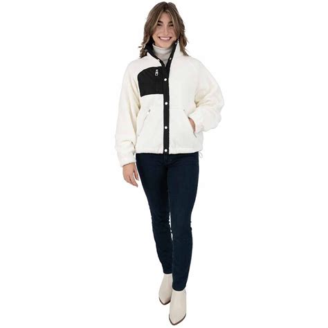 Kensie Chamarra De Felpa Oversize Para Dama Marfil Cost