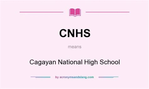 Cnhs Cagayan National High School In Undefined By