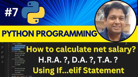 how to calculate net salary in python if elif statement python tutorial pythontutorial