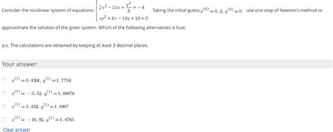 Solved use one step of Newton s method to x x v² Chegg com