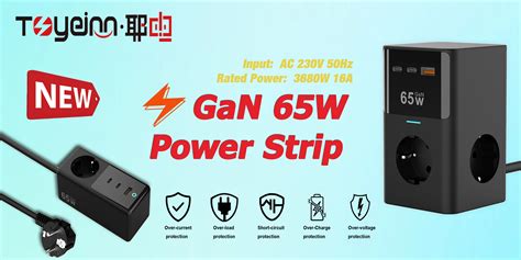 Buy China Wholesale 65w Gan Usb Fast Charger Ac Power Strip With Plug