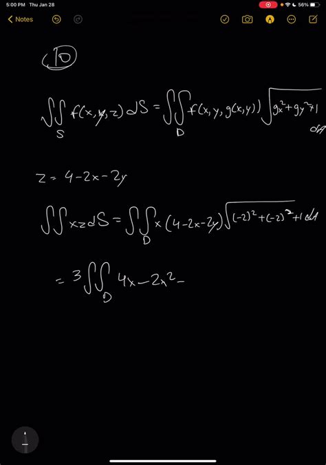 evaluate the surface integral xz ds s is the part of the plane 2x
