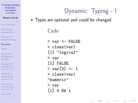R Programming Language Conceptual Overview Ppt