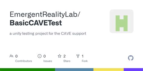 Github Emergentrealitylab Basiccavetest A Unity Testing Project For The Cave Support