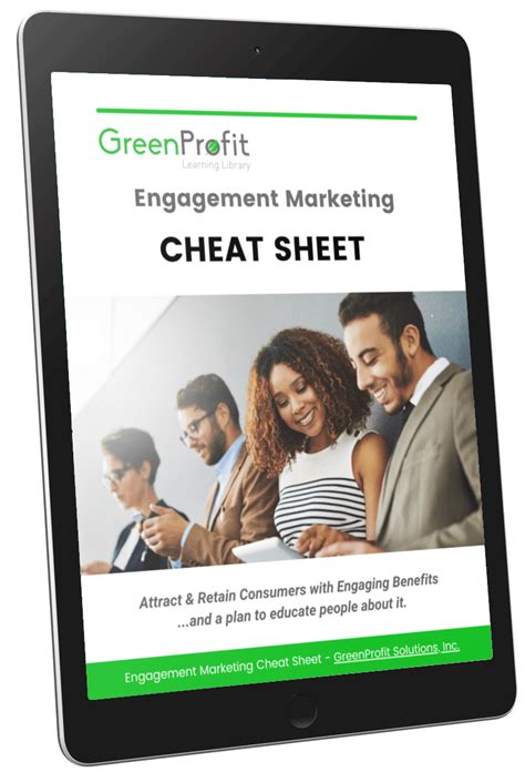 Engagement Marketing For Growth [cheat Sheet] Greenprofit Solutions