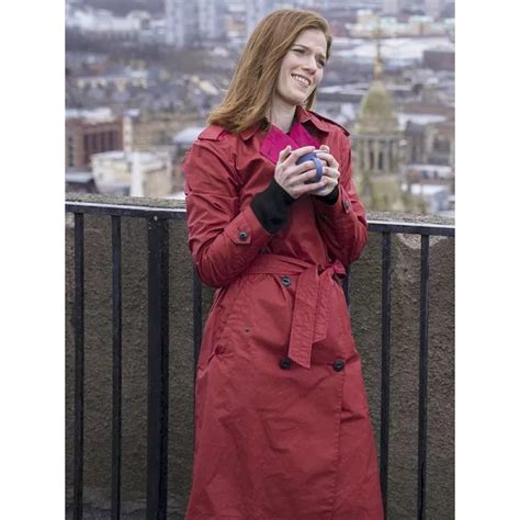 Rose Leslie Vigil Red Trench Coat
