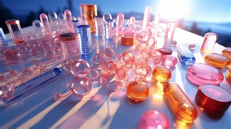 Premium Ai Image Contraceptives Arrangement On Tabletop Display