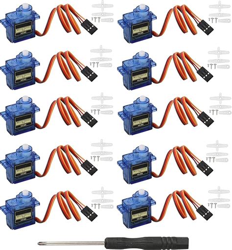 Mtdele 10pcs Sg90 9g Micro Servo Motor Kit For Arduino