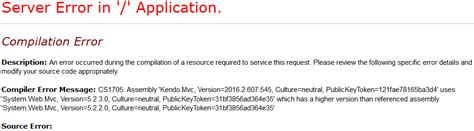Why Get Error From Kendo Ui When Run The Mvc Application
