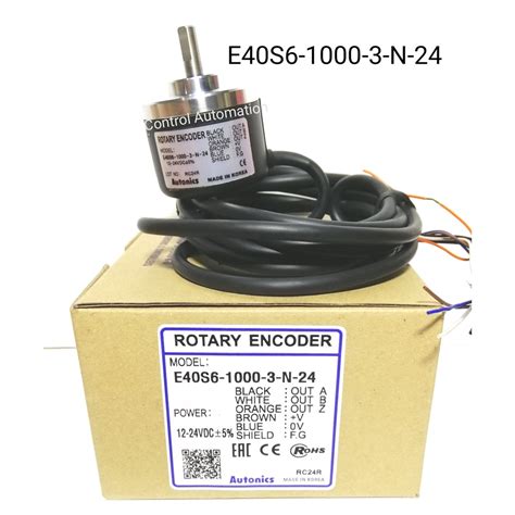 E40s6 1000 3 N 24 Autonics Rotary Encoder 1000 Pulse Shaft Diameter 6mm 12 24vdc 1a1b1z