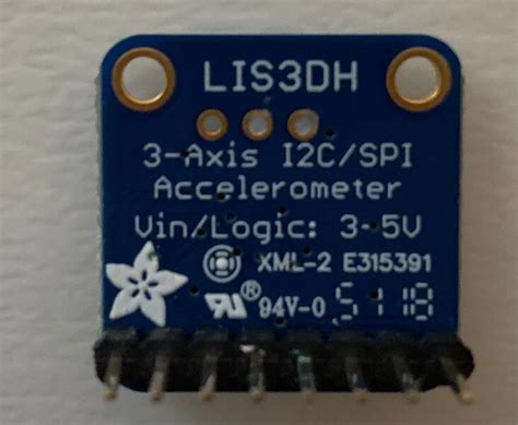 Adafruit Lis3dh Triple Axis Accelerometer 2g4g8g16g Headers
