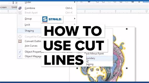 CorelDRAW Tutorial How To Use Cut Lines YouTube
