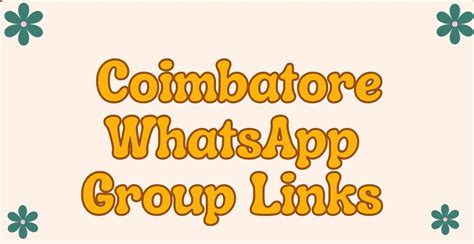 564 Coimbatore Whatsapp Group Links For You 2025