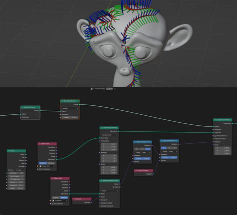 How To Align Instance To Curve And To Selected Mesh Geometry Node