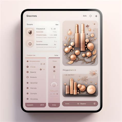 Premium Ai Image Mobile App Design Of Beauty And Cosmetics Skincare