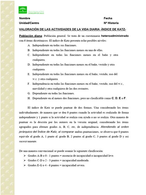 Indice De Katz Pdf