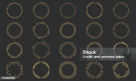 빈티지 프레임 요소 장식 서클 컬렉션 벡터 일러스트 레이 션 모노그램에 대한 스톡 벡터 아트 및 기타 이미지 모노그램