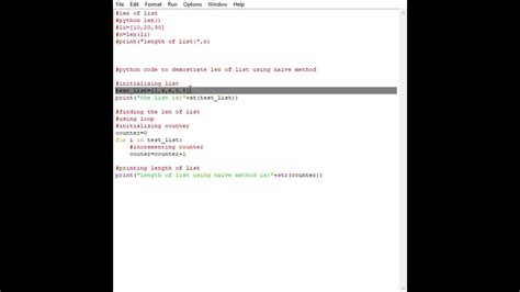 Python Program To Find Length Of List Using 2 Method Youtube