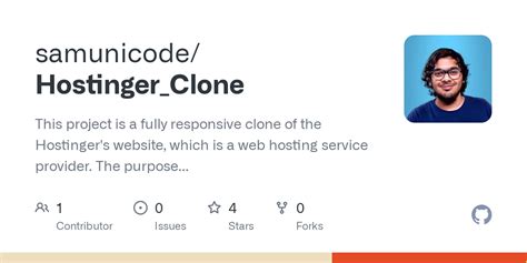 github samunicode hostinger clone this project is a fully responsive