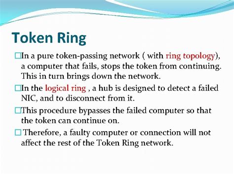 Ethernet And Token Ring Lan Networks Local Area