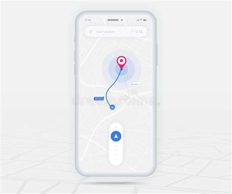 Map GPS Navigation App Ux Ui Concept Mobile Map Application Smartphone App Search Map