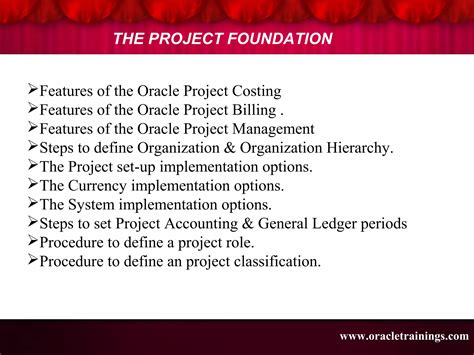 Oracle Project Accounting Best Oracle Project Accounting Training Ppt