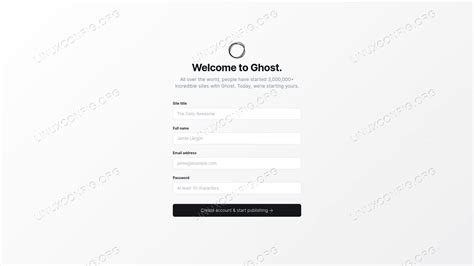 How To Install And Setup Ghost CMS On Ubuntu Linux Tutorials Learn Linux Configuration