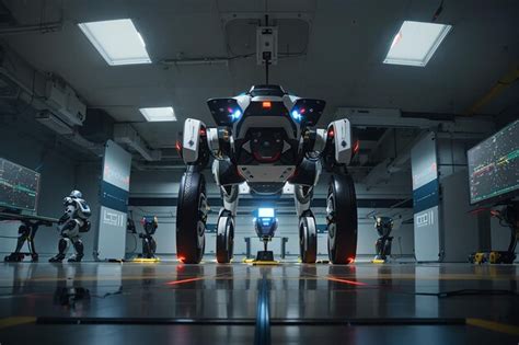 Premium Ai Image Cutting Edge Ai Robotics Testing Facility