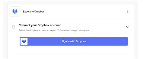 dropbox export