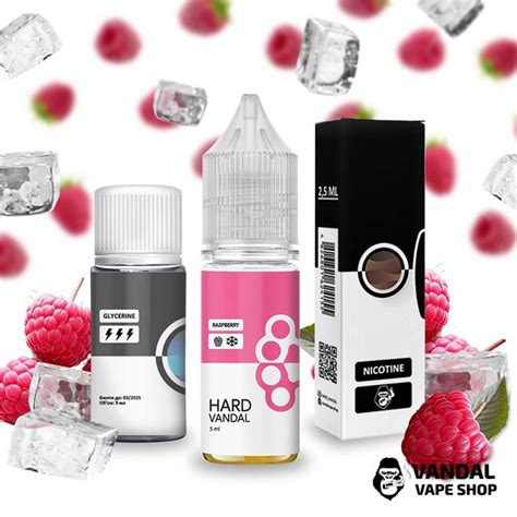 Набори для самозамісу Hard Vandal 15 мл 65 мг Ice Raspberry 15563 купити за ціною 229 00 грн