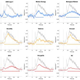 The Time Courses Of All Predictor Correlations With EEG Data Mean Download Scientific