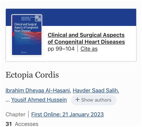 Pdf Ectopia Cordis