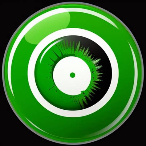 Premium Ai Image A Green And White Circle With A White And Black Background