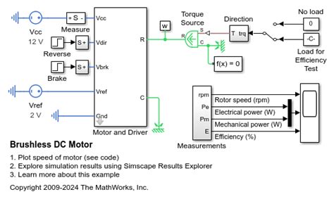 Brushless DC Motor MATLAB Simulink