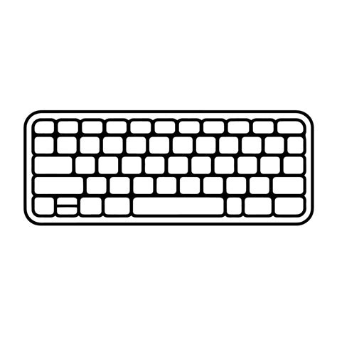 Sleek Keyboard Outline Icon 45916651 Vector Art At Vecteezy